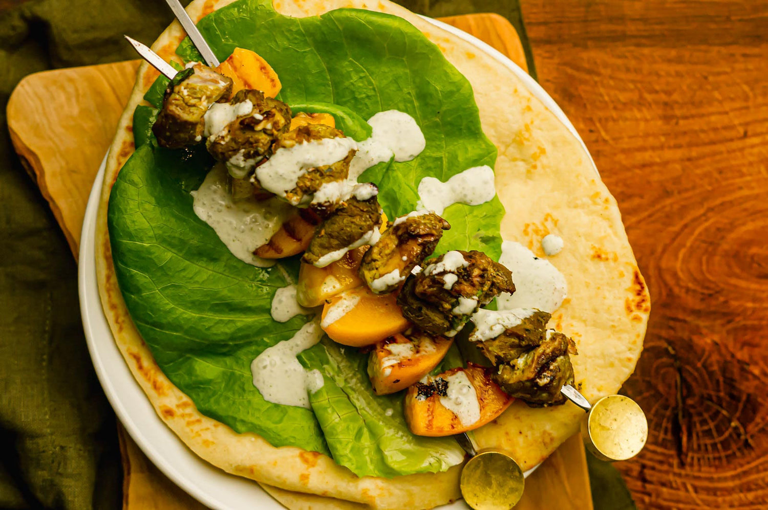 Goat Cube and Peach Summer Skewers – Thomas Farms