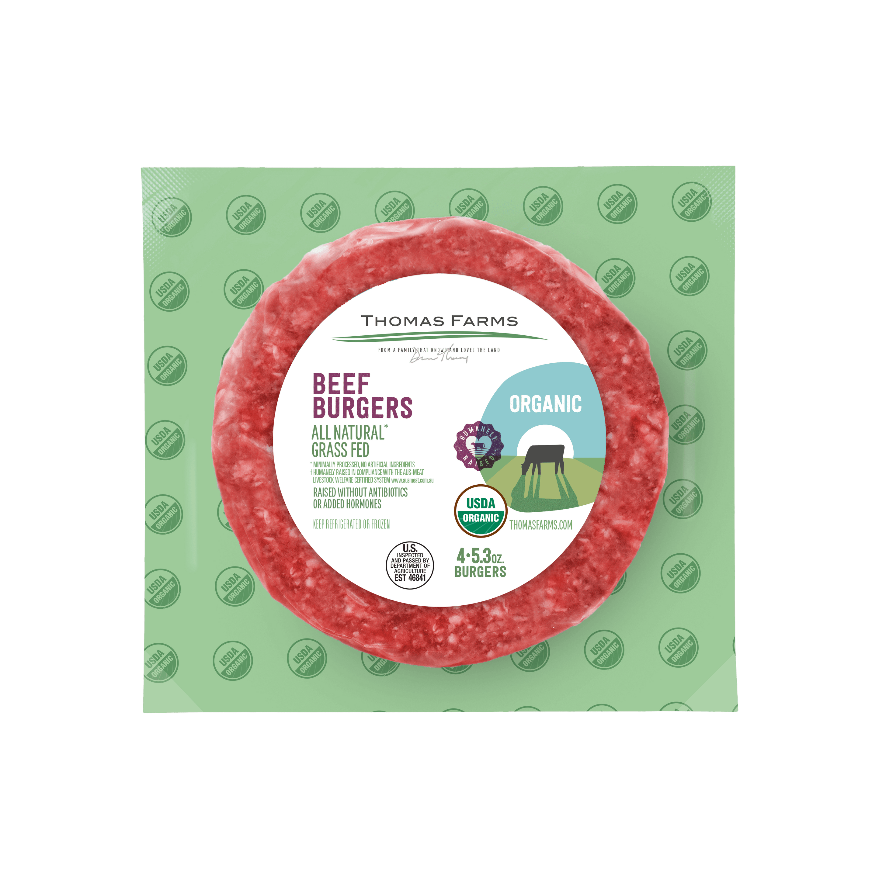 Burgers 4x5.3 oz – Thomas Farms